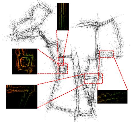 An Example Radar Point Cloud Map With Global Consistency Which Is