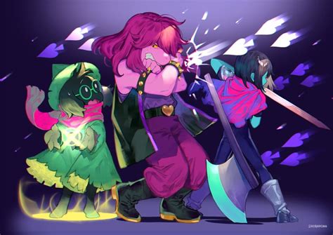 Kris Susie And Ralsei Deltarune Drawn By Shirakino Danbooru