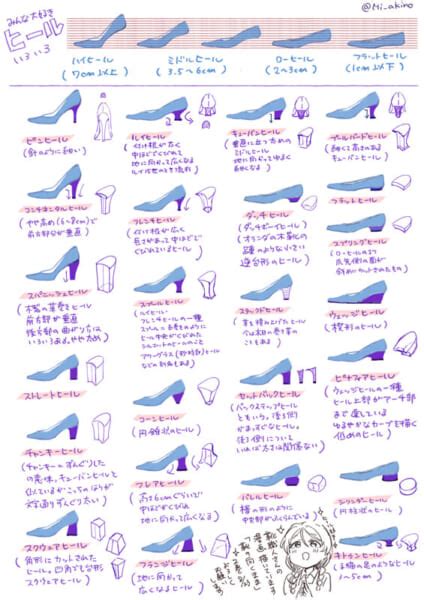 実はめちゃくちゃ多かったヒールの種類 形状と名前をまとめたイラストに反響 おたくま経済新聞