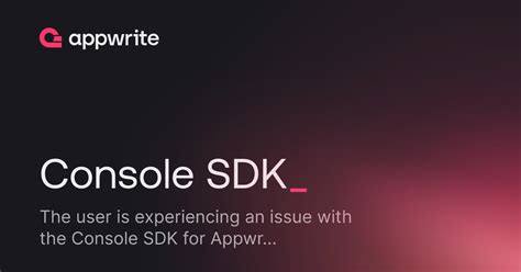 Console Sdk Threads Appwrite