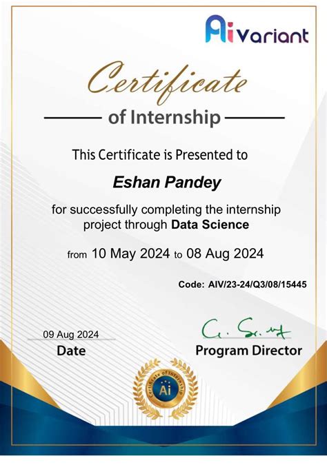 Internship Datascience Learning Growth Excelr Aivariant