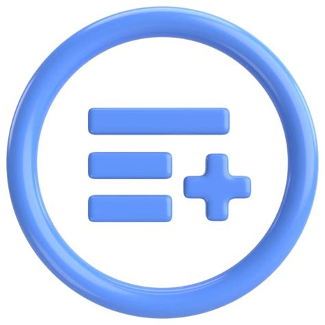 premium photo playlist icon add to playlist button 3d illustration
