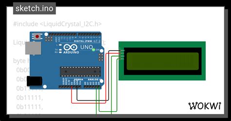 Test LCD I2C Wokwi ESP32 STM32 Arduino Simulator