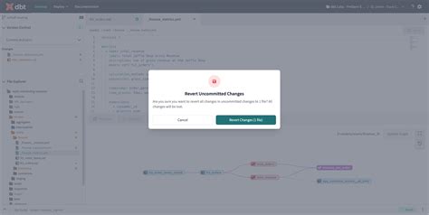 ide user interface dbt developer hub