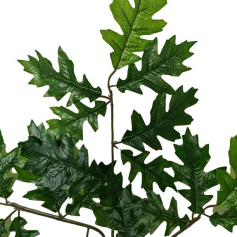 63cm Green Faux Oak Leaf Stems Temple And Webster