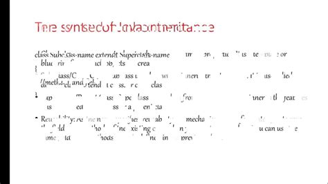 what is inheritance java javabasics inheritance youtube