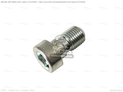 5114740c00 Boltoil Lock Piece12x22 Suzuki Buy The 51147 40c00 At Cmsnl