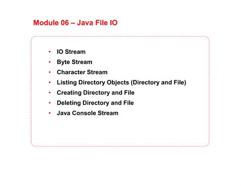 Java Programming Java File Io PPT