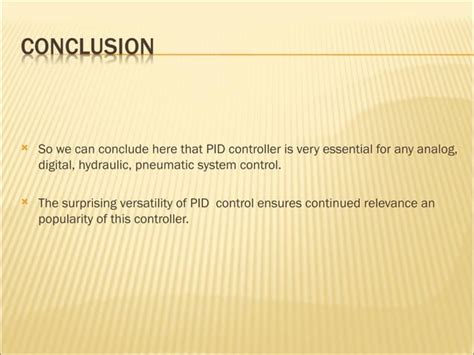 basics and fundamentals of pid controller ppt