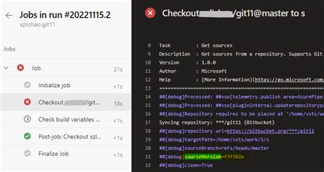 Cannot Check Out Specific Git Commit In Azure Devops Stack Overflow