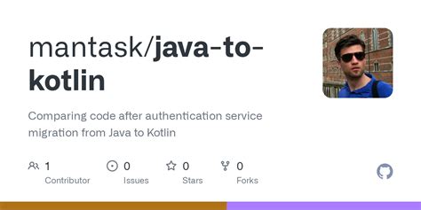 Github Mantaskjava To Kotlin Comparing Code After Authentication Service Migration From Java