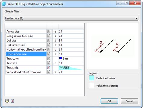Execution Of Drawings Commands Parameters Redefinition Freeware Cad Program