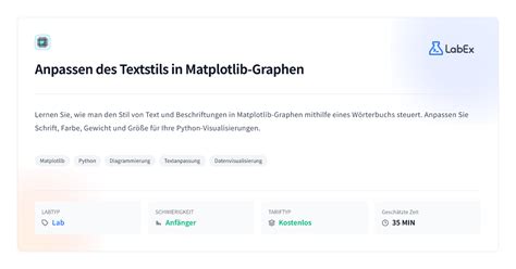 Matplotlib Textanpassung Python Diagramm Tutorial Labex