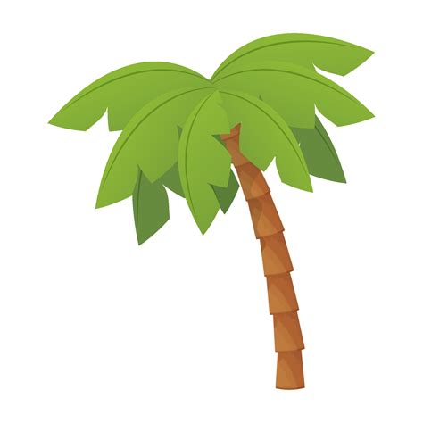 Palm Tree Cartoon Vector At John Mcfadden Blog