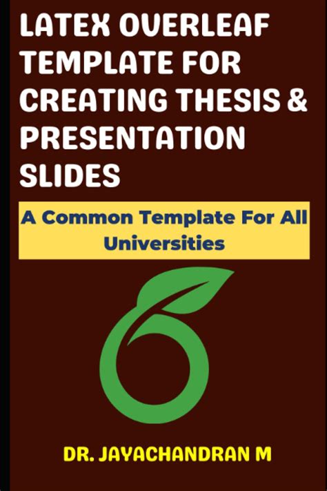 Latex Template For Creating Thesis And Viva Voce Presentation With