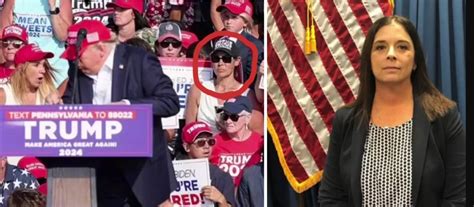 Mysterious Woman Behind President Trump Taking Video As Shots Rang Out