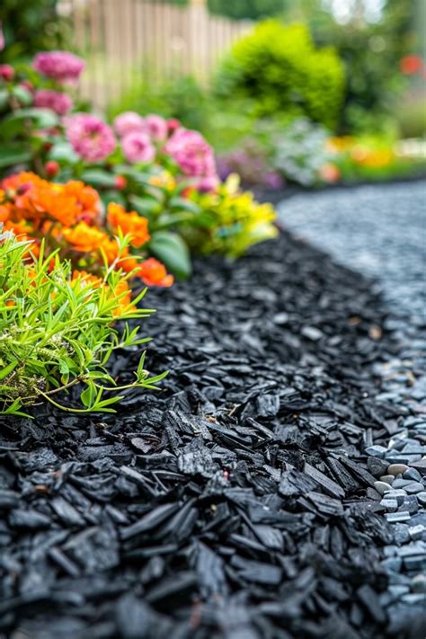 Black Mulch Landscaping Ideas For Stylish Gardens