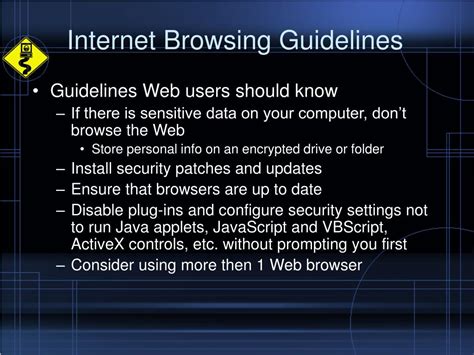 Ppt Safe Internet Browsing Powerpoint Presentation Free Download Id 7752