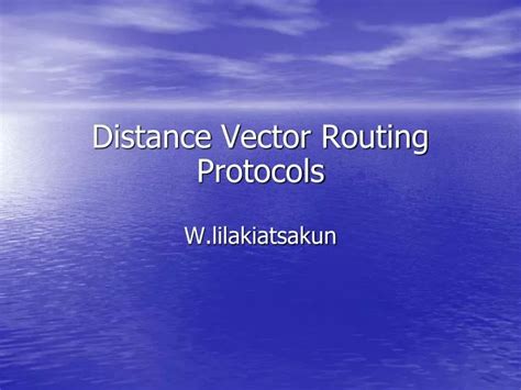 Ppt Distance Vector Routing Protocols Powerpoint Presentation Free