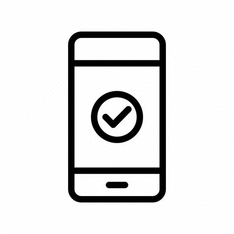 Smartphone Confirmed Accepted Approved Updated Phone Checkmark Icon Download On Iconfinder