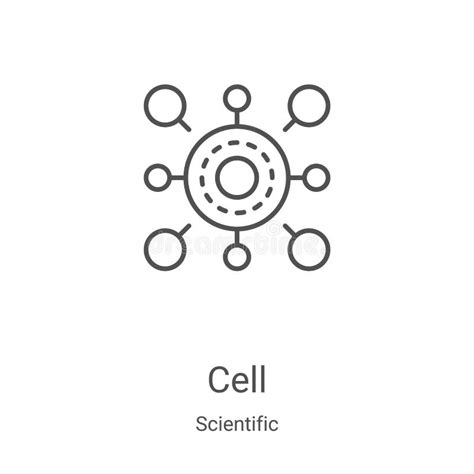 Cell Icon Vector From Science Collection Thin Line Cell Outline Icon