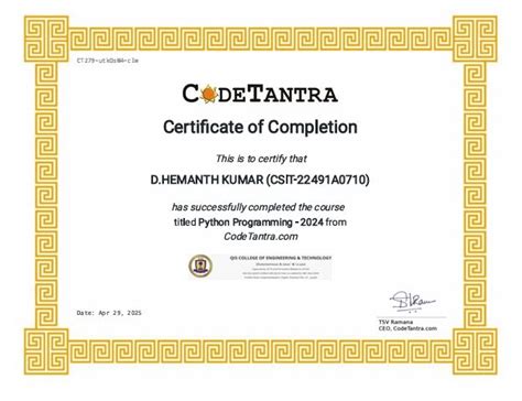 Python Programming Codetantra Lifelonglearning Techjourney
