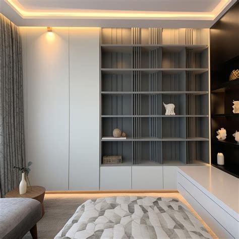 Premium Ai Image There Is A Bed And A Bookcase In A Room Generative Ai