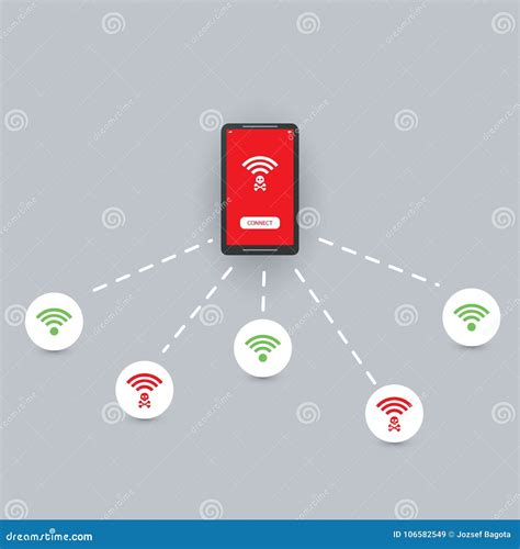 Man In The Middle Attack Cyberattack Technology Hacker Intercept Vector Illustration