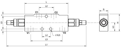 Double Overcentre Valve Partially Balanced Flowfit