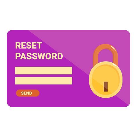 Premium Vector Reset Password Form With Padlock Showing Cybersecurity