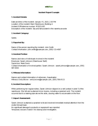 How To Write An Incident Report Template And 12 Step Guide