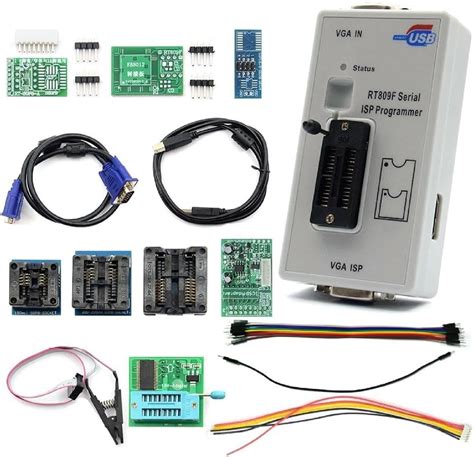 acinkeety rt809f isp programmer lcd usb repair tools with 1
