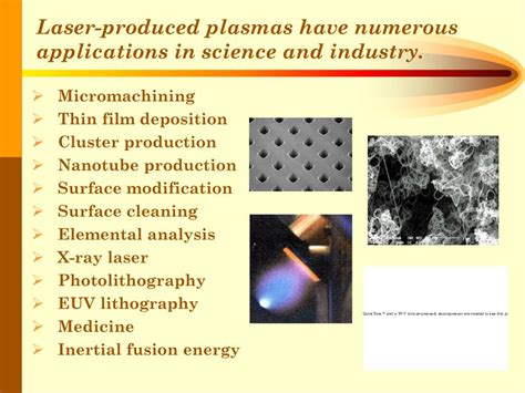 Ppt Laser Ablation Plume Dynamics And Particulate Generation