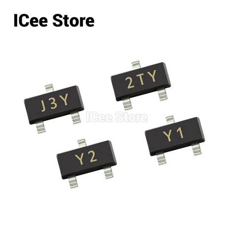 Set 100 Linh Kiện Bán Dẫn Smd S8050 J3y S8550 2ty Ss8050 Y1 Ss8550 Y2 Sot23 Smd Shopee Việt Nam