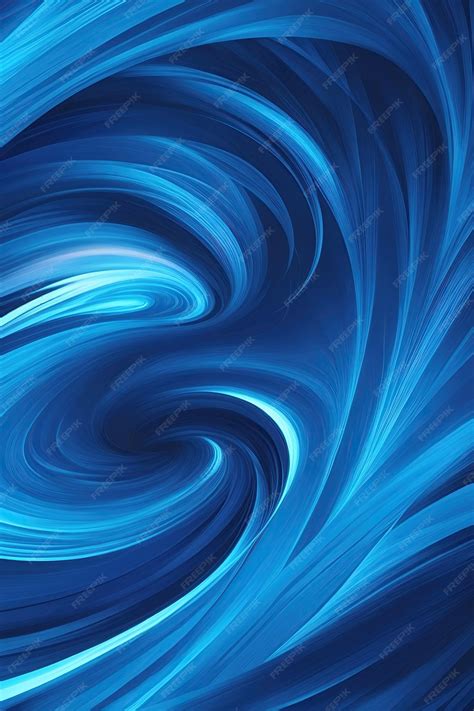 Premium Photo Blue Flow Background Abstract High Quality Center