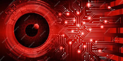 Premium Vector Eye Cyber Circuit Future Technology Concept Background
