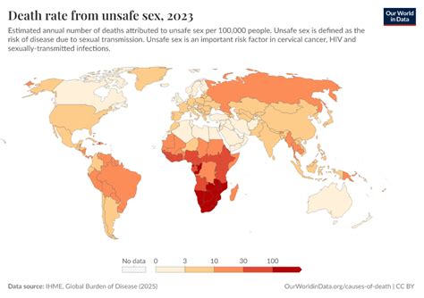 Death Rate From Unsafe Sex Our World In Data