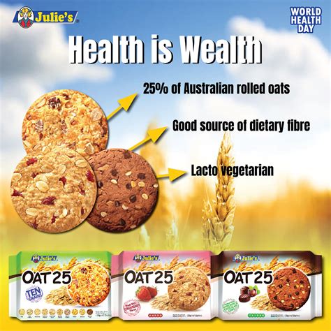 Happy World Health Day With Julies Biscuits Mauritius Facebook