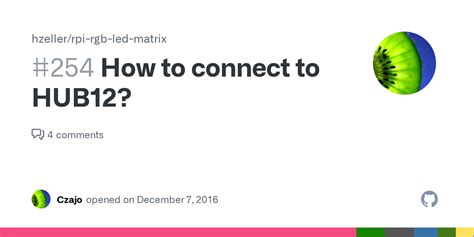 how to connect to hub12 · issue 254 · hzeller rpi rgb led matrix · github