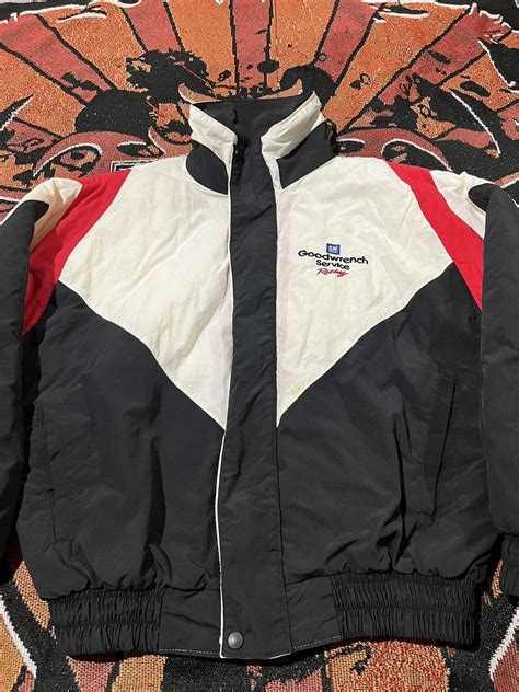 Vintage Nascar Racing Jacket Size Large Made In Depop