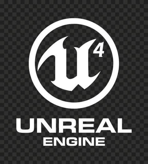 Unreal Engine 4 White Logo PNG