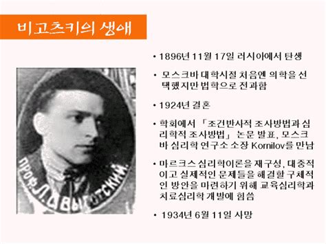 비고츠키 인지발달이론의 특징과 피아제의 이론 비교분석