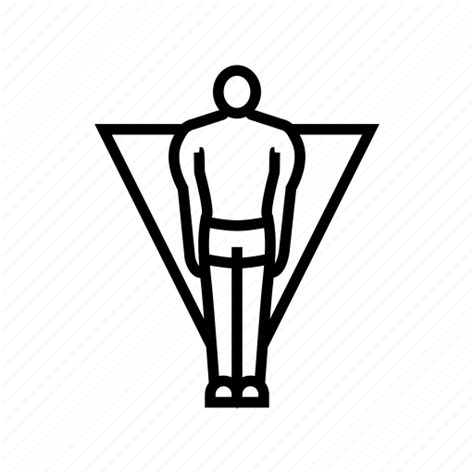 Inverted Triangle Male Body Type Human Anatomy Icon Download On Iconfinder