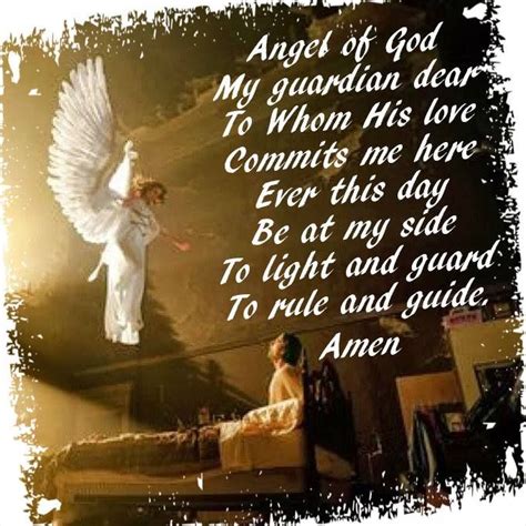 Angel Of God My Guardian Dear Guardian Angels Prayer Angel