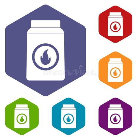 matchbox icons 9 set stock vector illustration of light 96145942