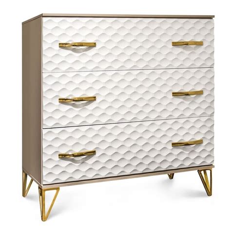 Комод ЛАРА белый глянец интернет магазин Мода Мебели в Москве