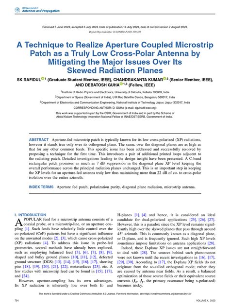 A Technique To Realize Aperture Coupled Microstrip Patch As A Truly Low