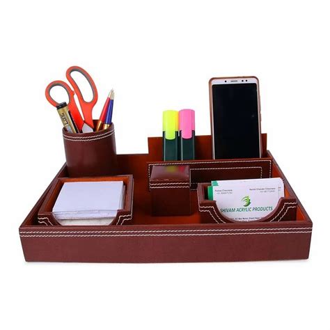 Leather Table Organizer At Rs 100piece Desk Organizer In Mumbai Id