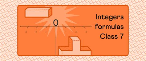 Integers Formulas For Class 7 Solved Examples Download Pdf