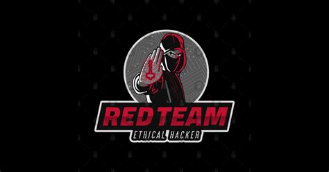 red team hacker design red team sticker teepublic